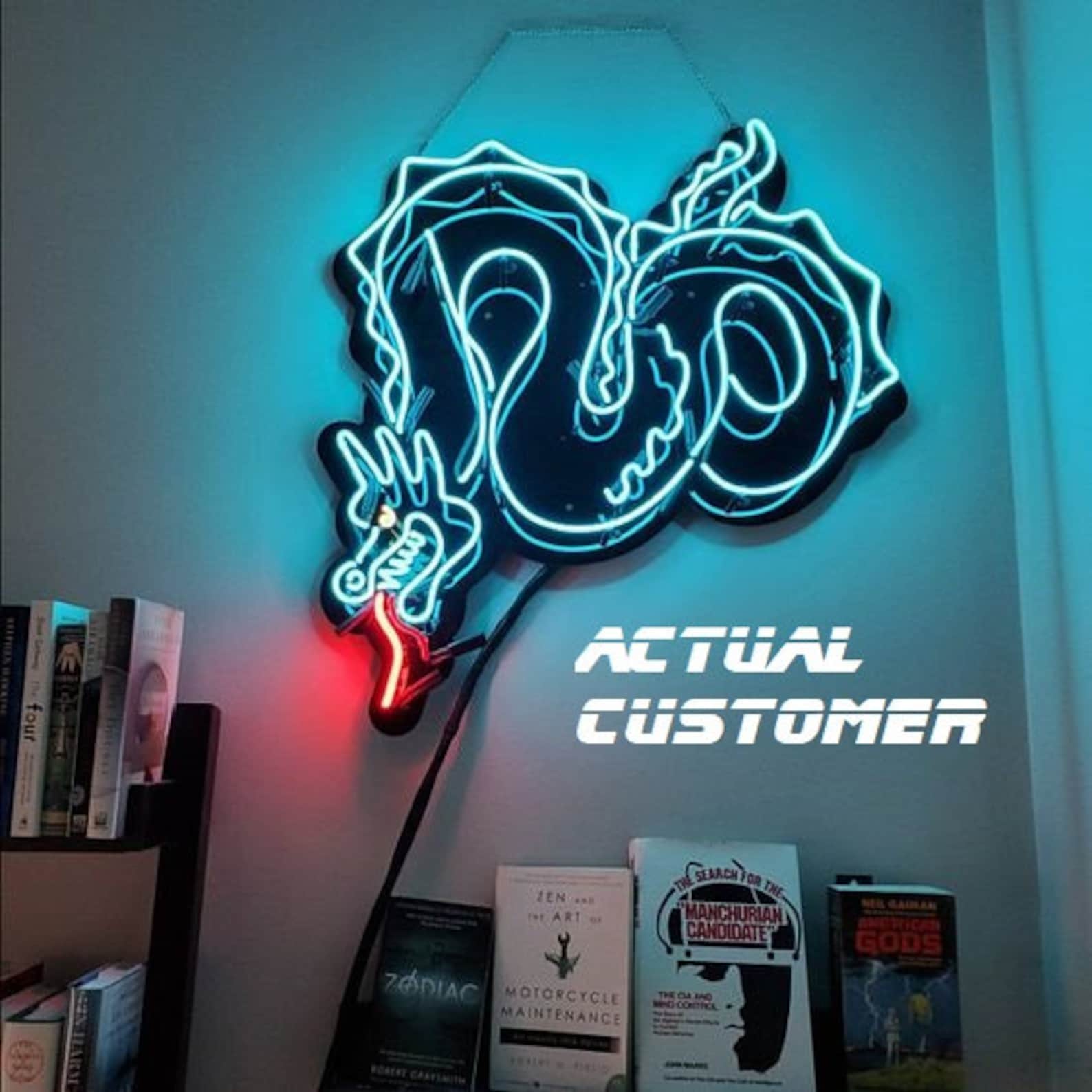 White Dragon Real Neon Sign Scaled Replica From Blade Runner With ...
