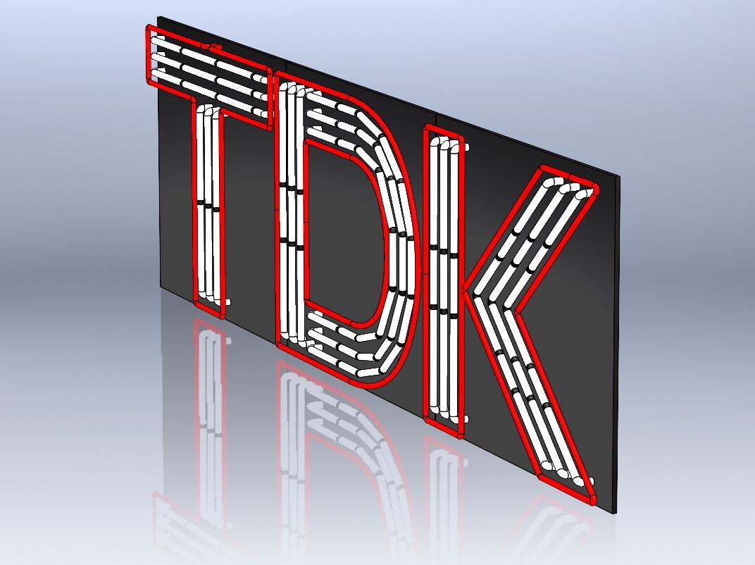 TDK 3-sectioned Real Neon Sign From Blade Runner - Etsy