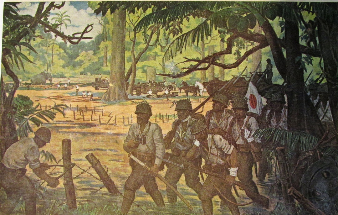 Japanese WWII Military Art Print Copy - Etsy