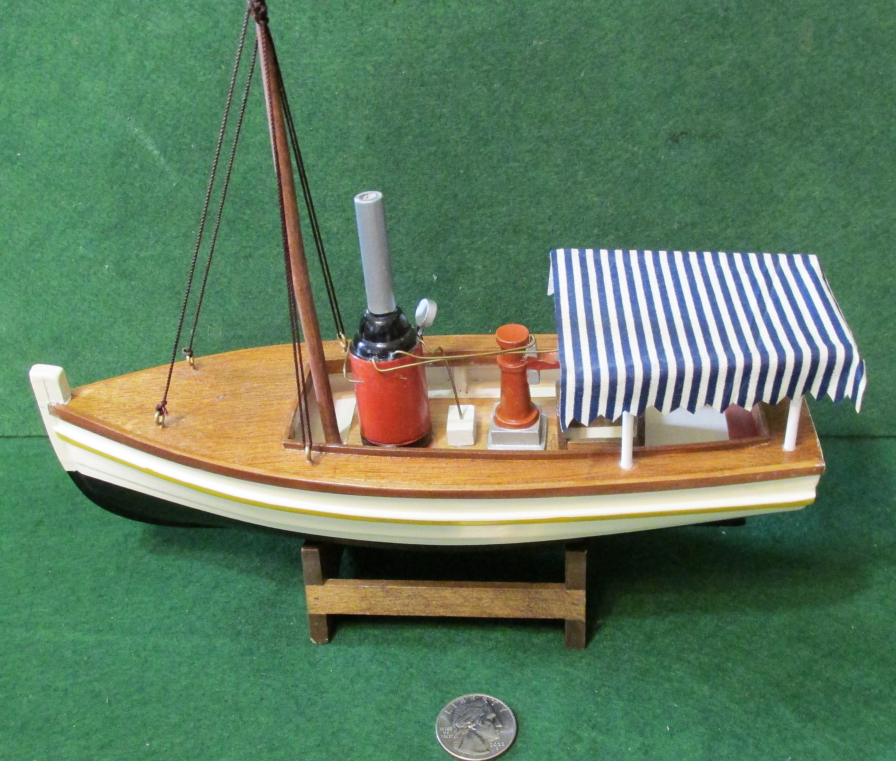 Model Steam Launch With Stand - Etsy