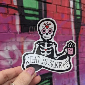 What is Sleep Vinyl 10cm Sticker - Etsy