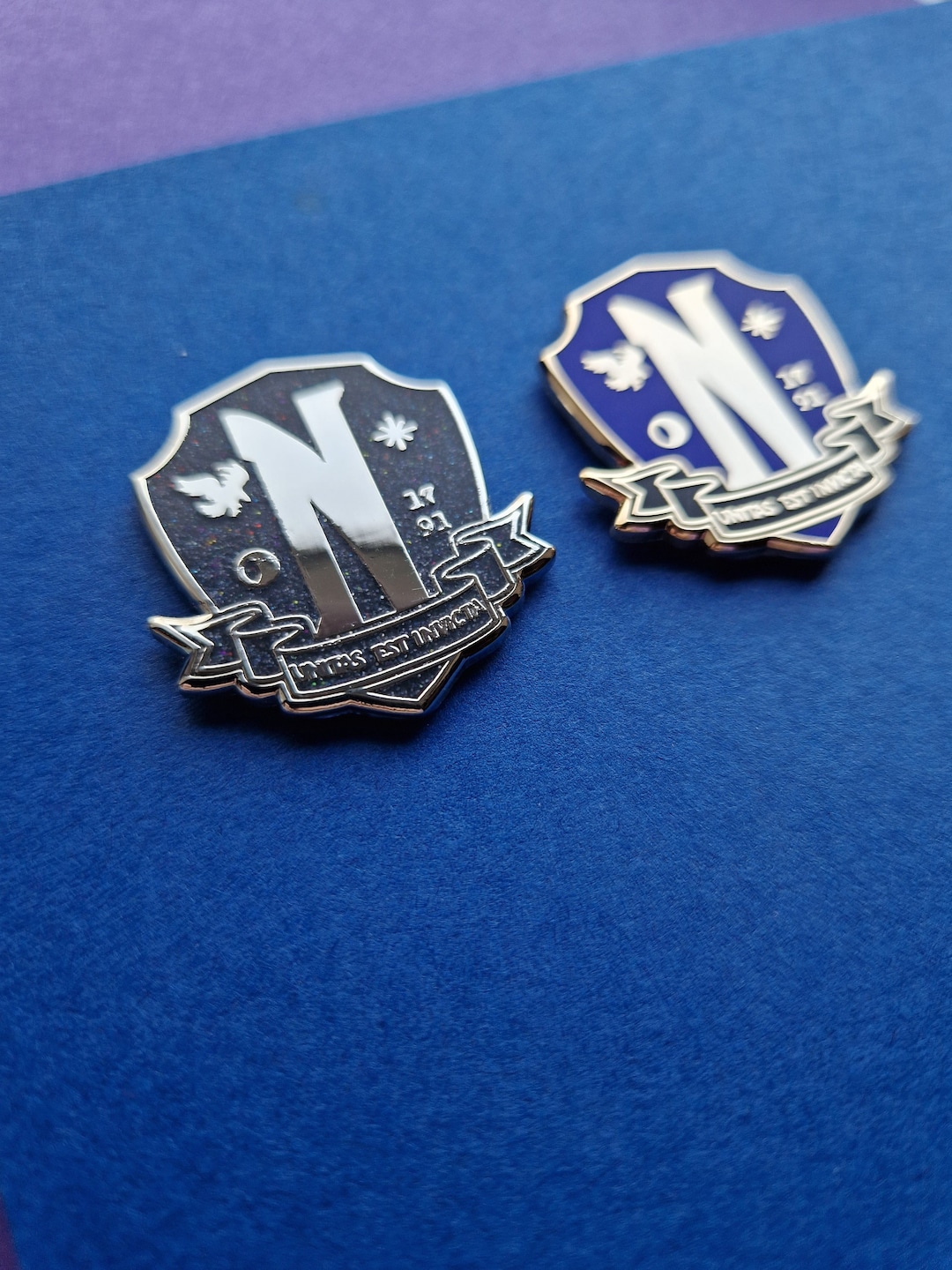Nevermore Academy Enamel Pin two Colour Options - Etsy