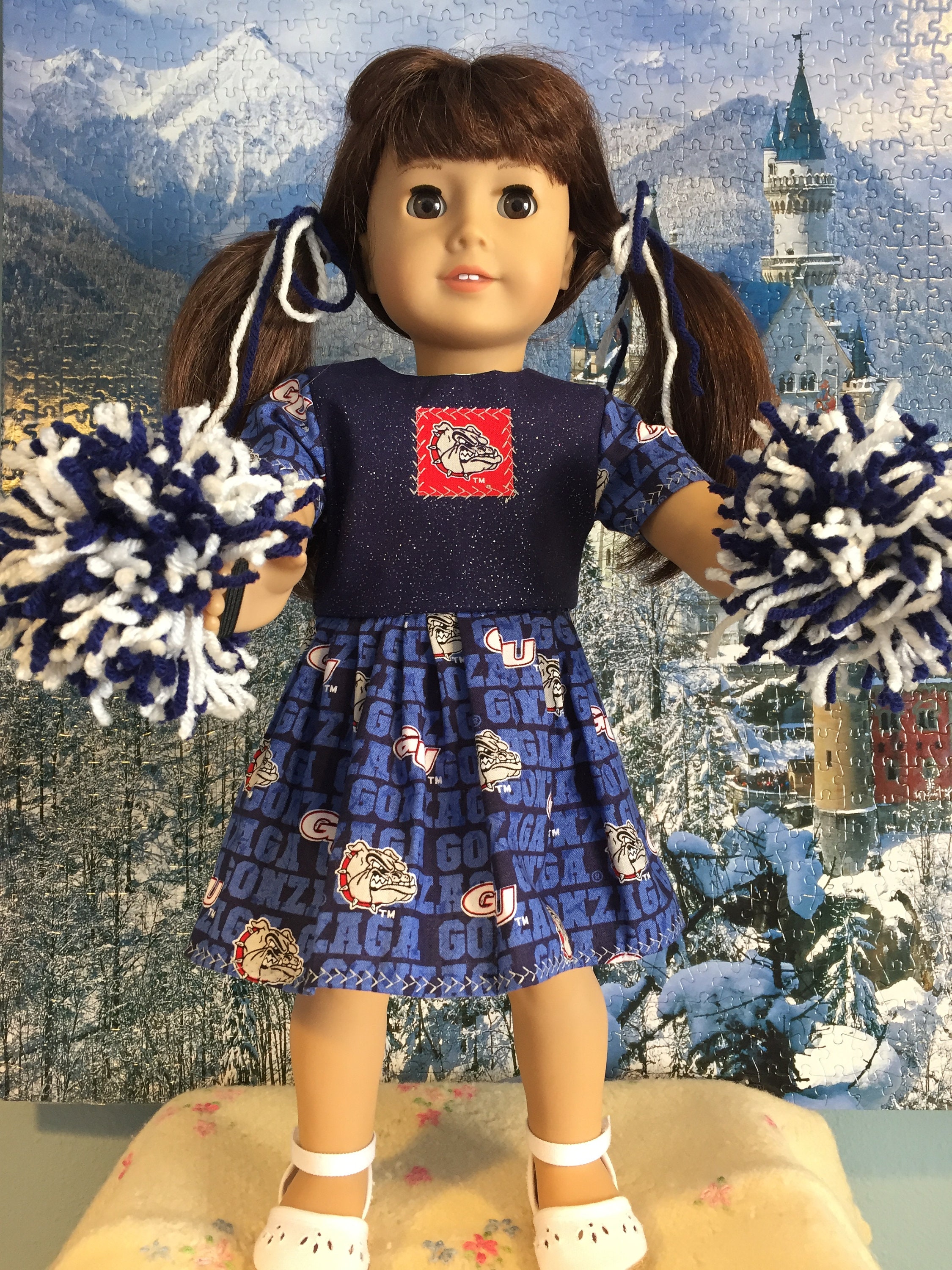 Toys & Games Go Zags Go Cheerleader dress & pom-poms for 18 American ...