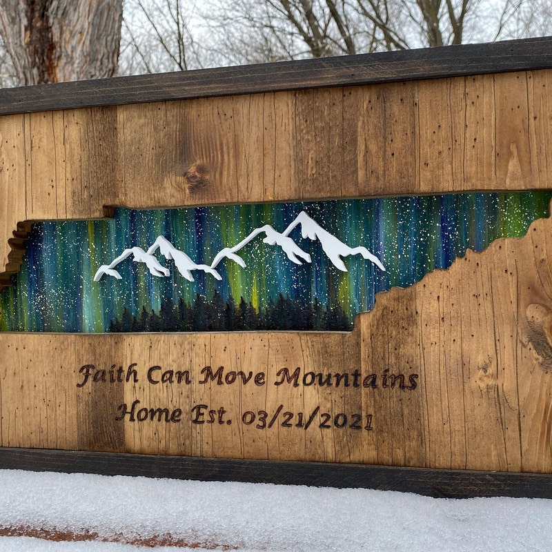 Tennessee Wood Sign - Etsy