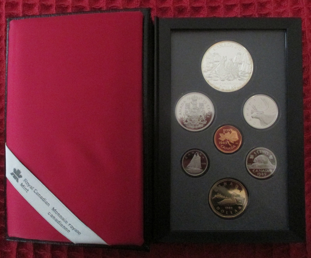 1989 Canadian Seven Coin Proof Set Including Silver Dollar - Etsy