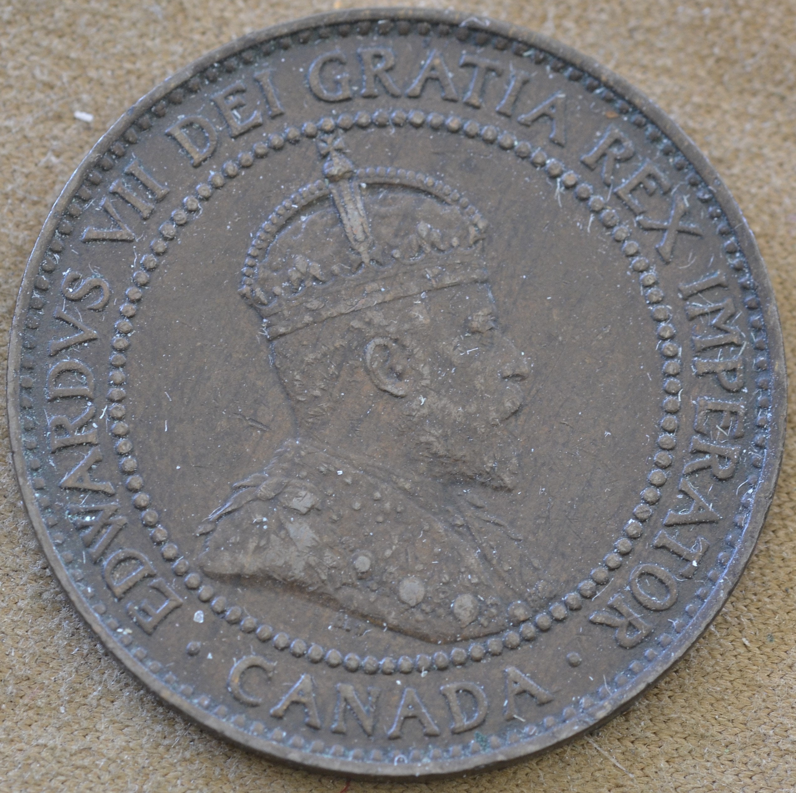 1908 Canadian Large Cent Penny | Etsy