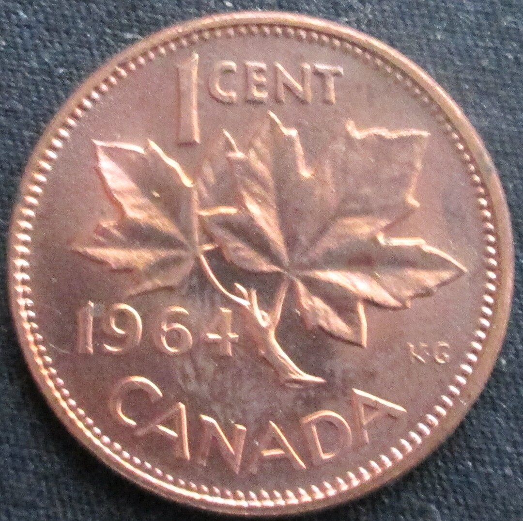 1964 Canadian Penny Cent - Etsy Canada