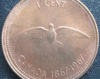 1967 One Cent Clipped Canadian Penny Rare Collection - Etsy