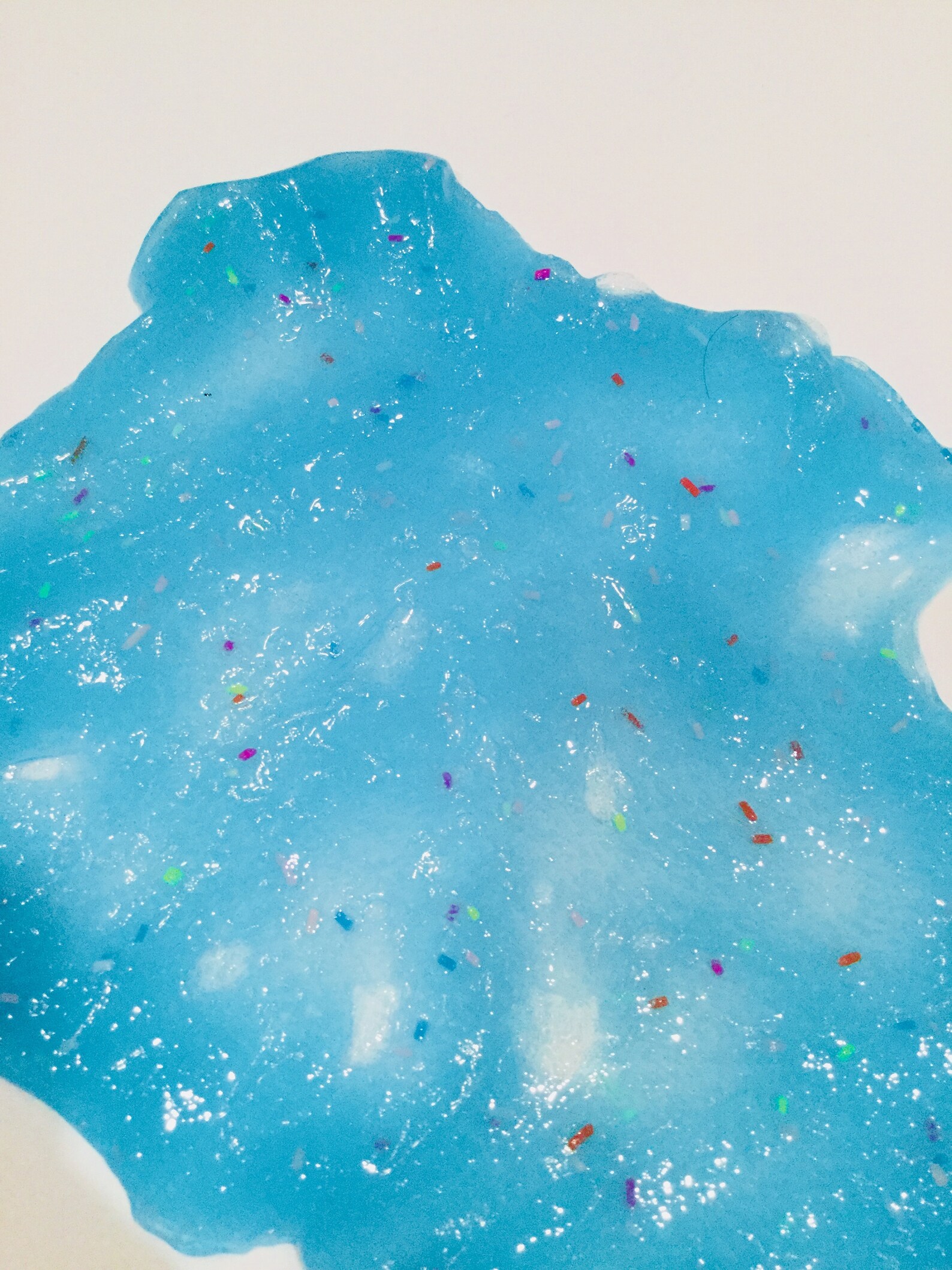 Signature Clear Blue Sprinkle Slime - Etsy