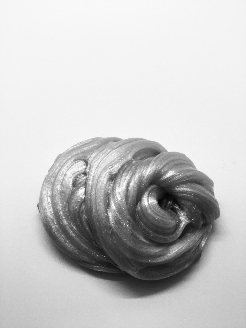 Metallic Silver Slime - Etsy