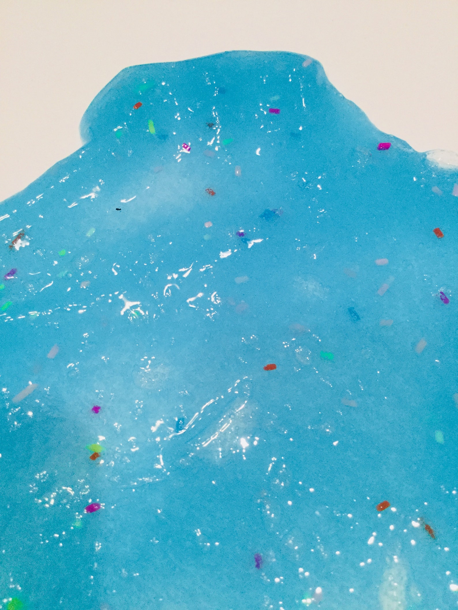 Signature Clear Blue Sprinkle Slime - Etsy