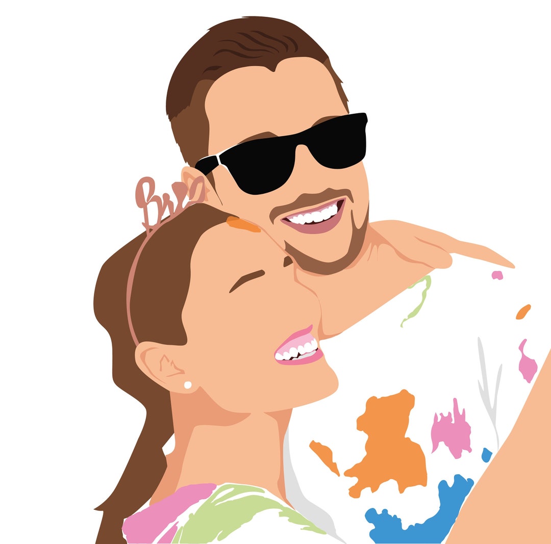 Minimalist Faceless Portrait, Boyfriend Gift, Personalised Gift ...