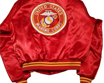 Red Marine Corps Jacket | Etsy