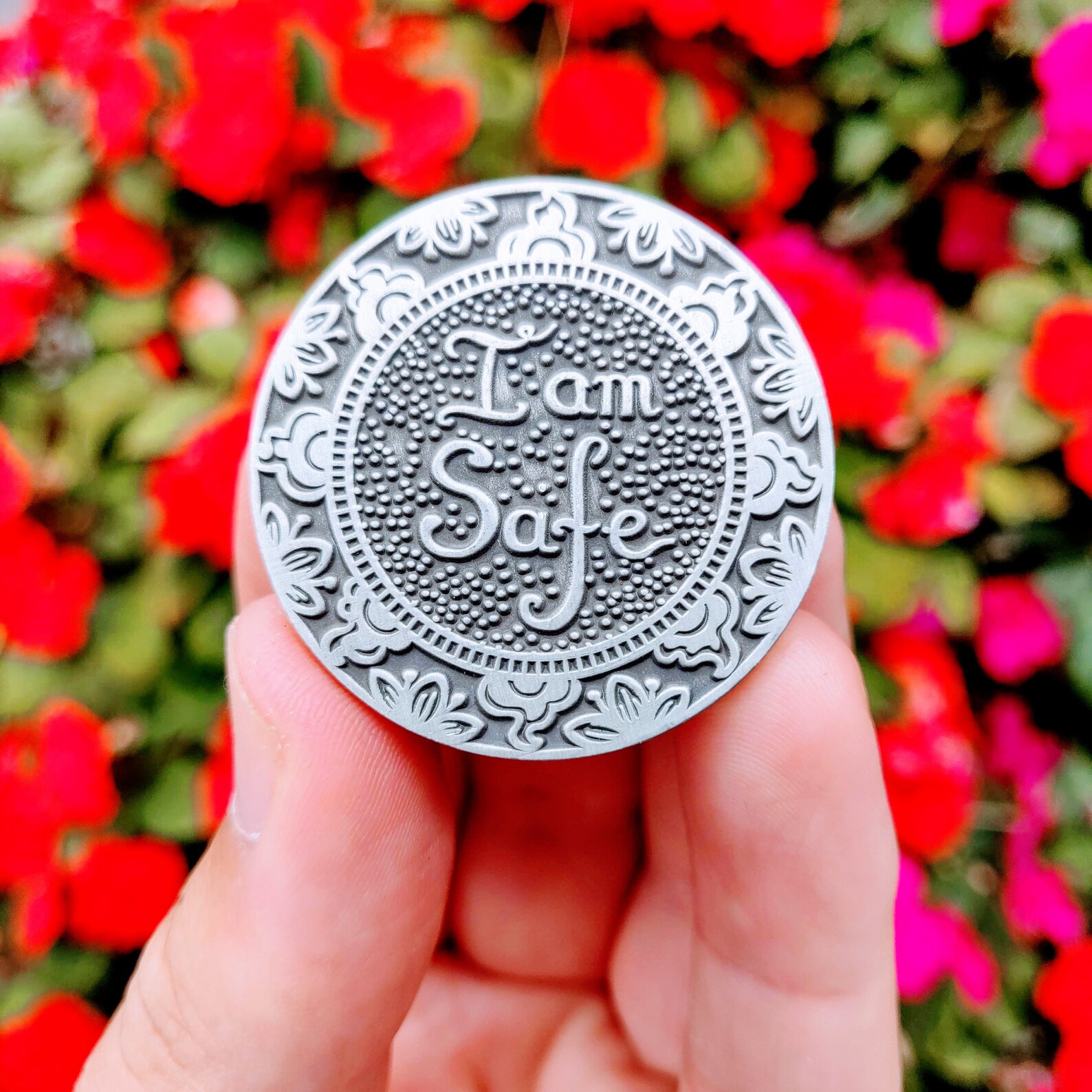Mantra Medallion - Pocket Fidget Coin, Anti Anxiety Stress Relief ...
