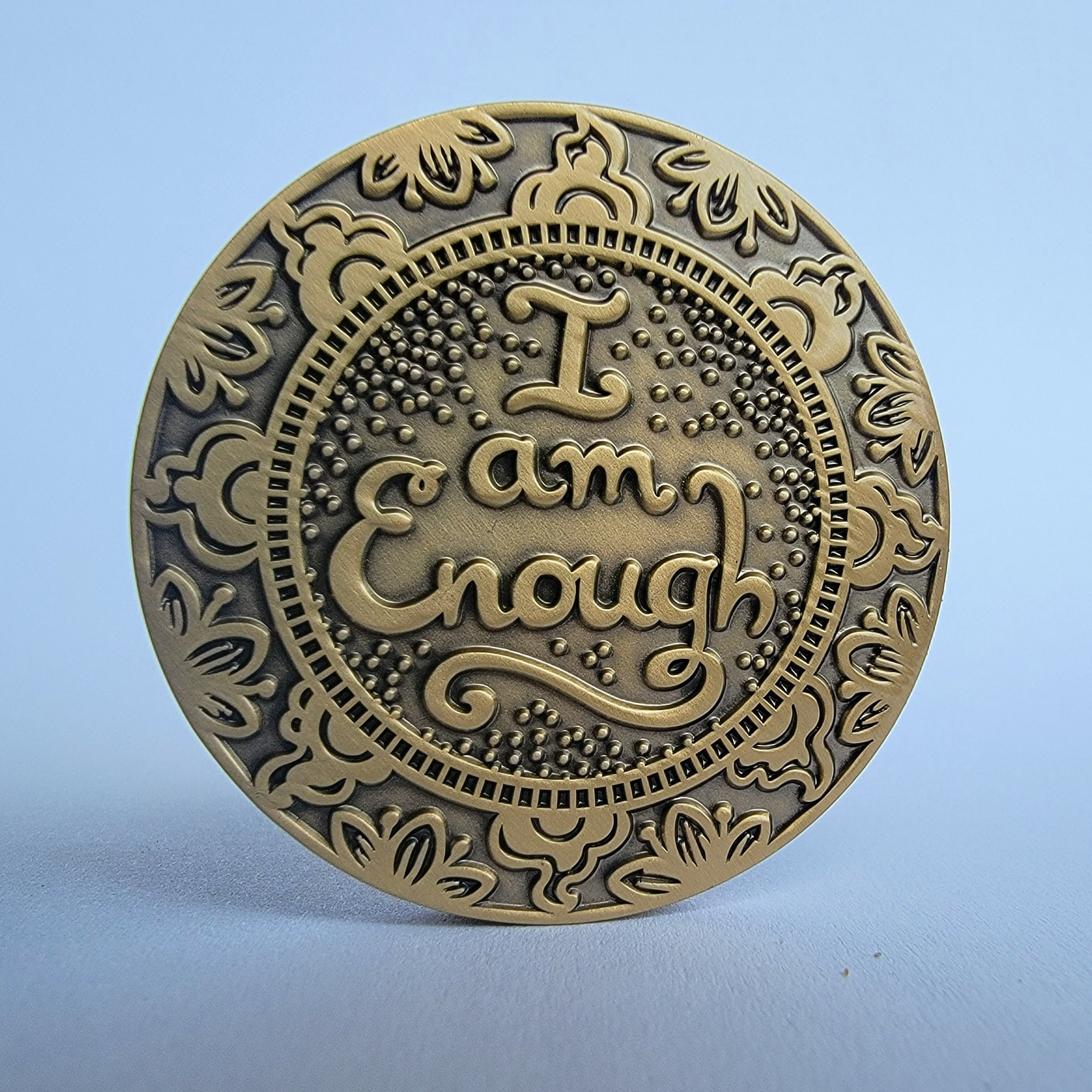 Be Here Now Mantra Medallion Full Moon Abundance Tool New | Etsy