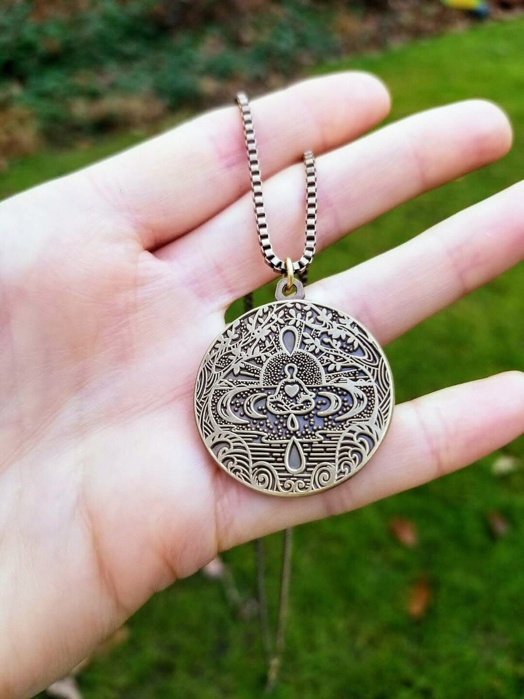 I AM ENOUGH - Anxiety Relief Pendant, Protection Amulet, Grounding ...