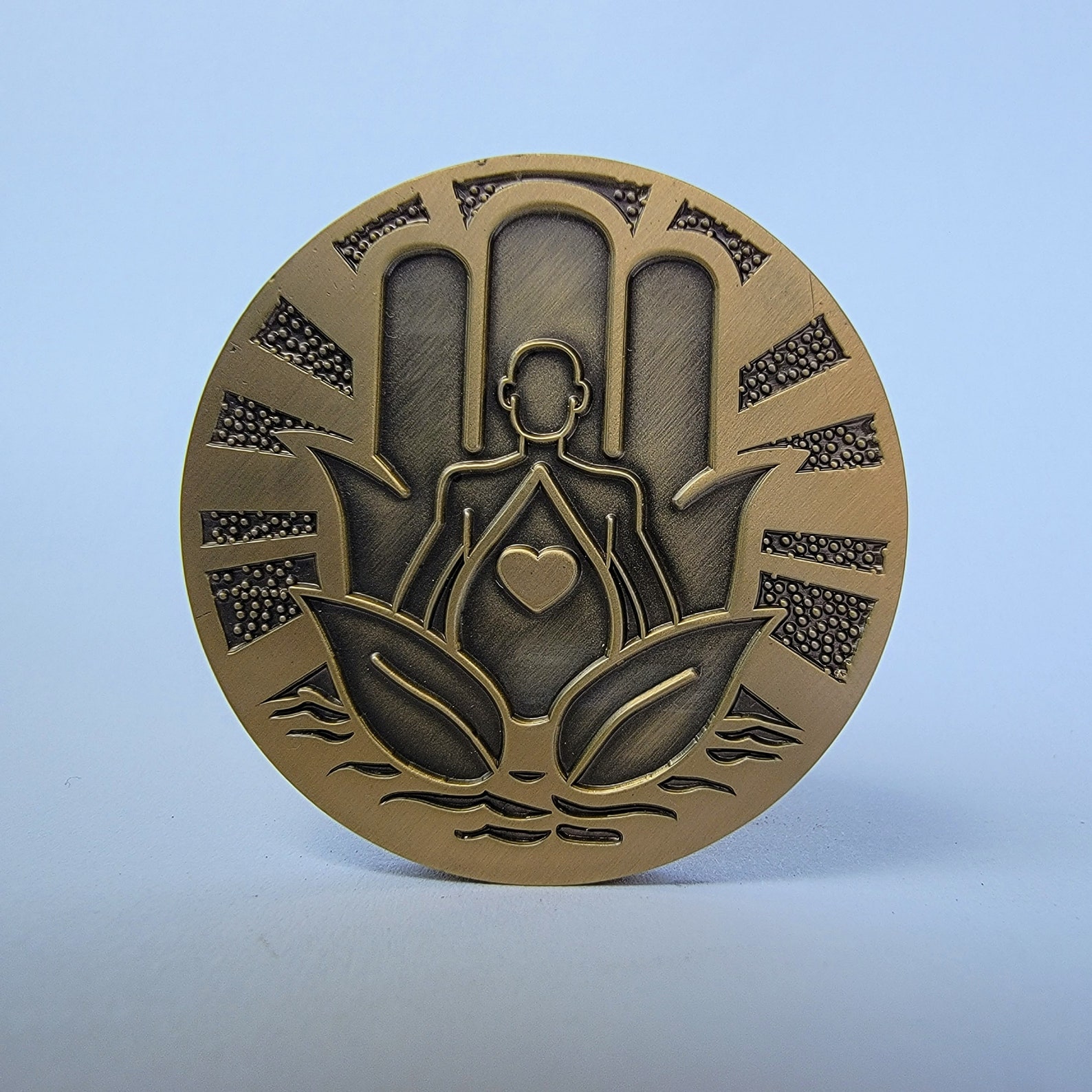 Be Here Now Mantra Medallion - Meditation Gift, Mindfulness Tool, Daily ...