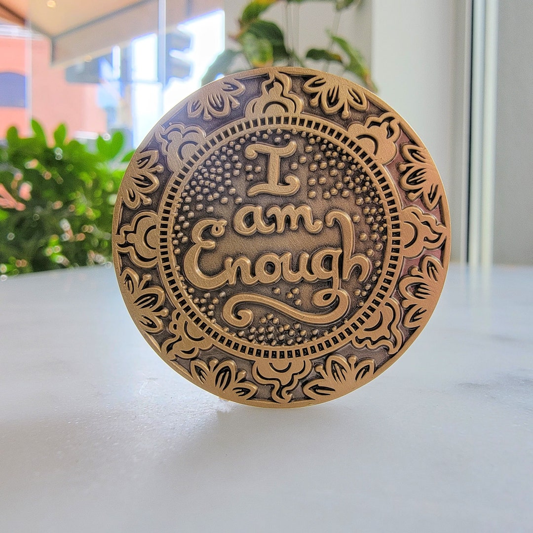 I AM ENOUGH - Self Care Zen Meditation Gift, New Age Mindfulness ...