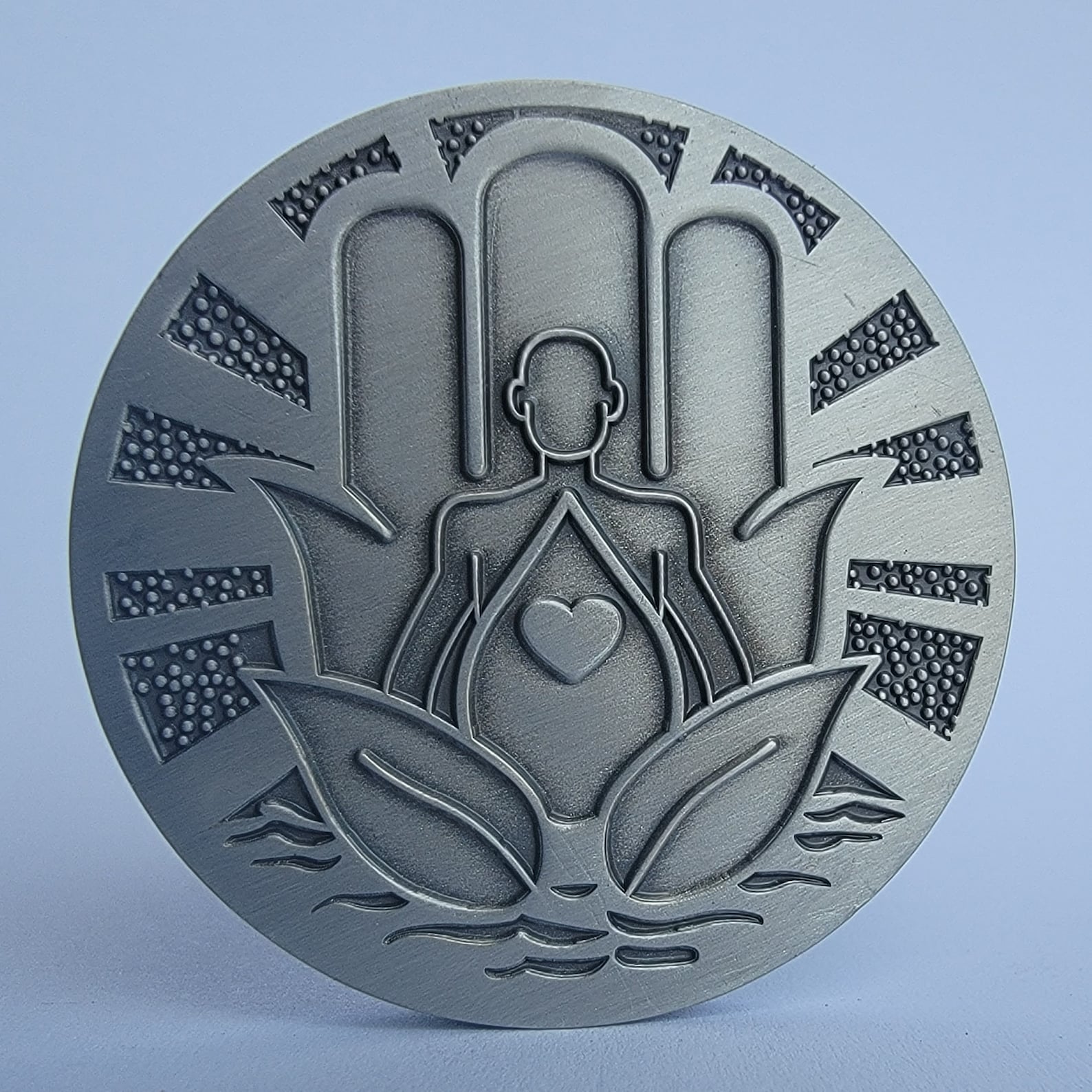 Be Here Now Mantra Medallion Meditation Gift Mindfulness - Etsy