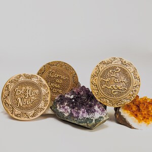 I Am Enough Mantra Medallion - Yoga, Yoga Gifts, Yoga Gift, Yoga ...