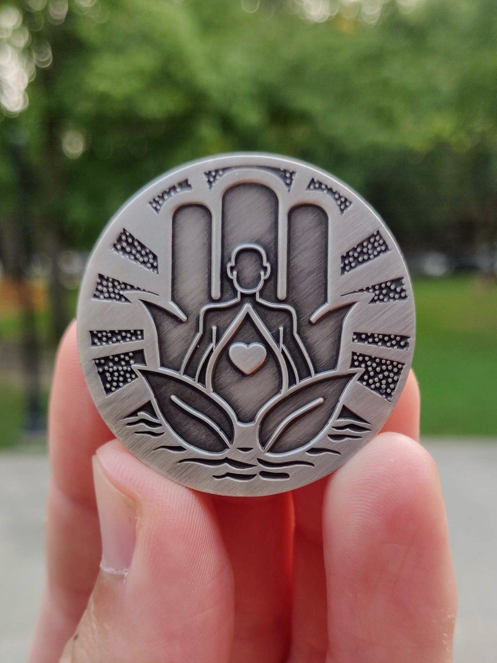 Be Here Now Mantra Medallion Meditation Gift Mindfulness - Etsy