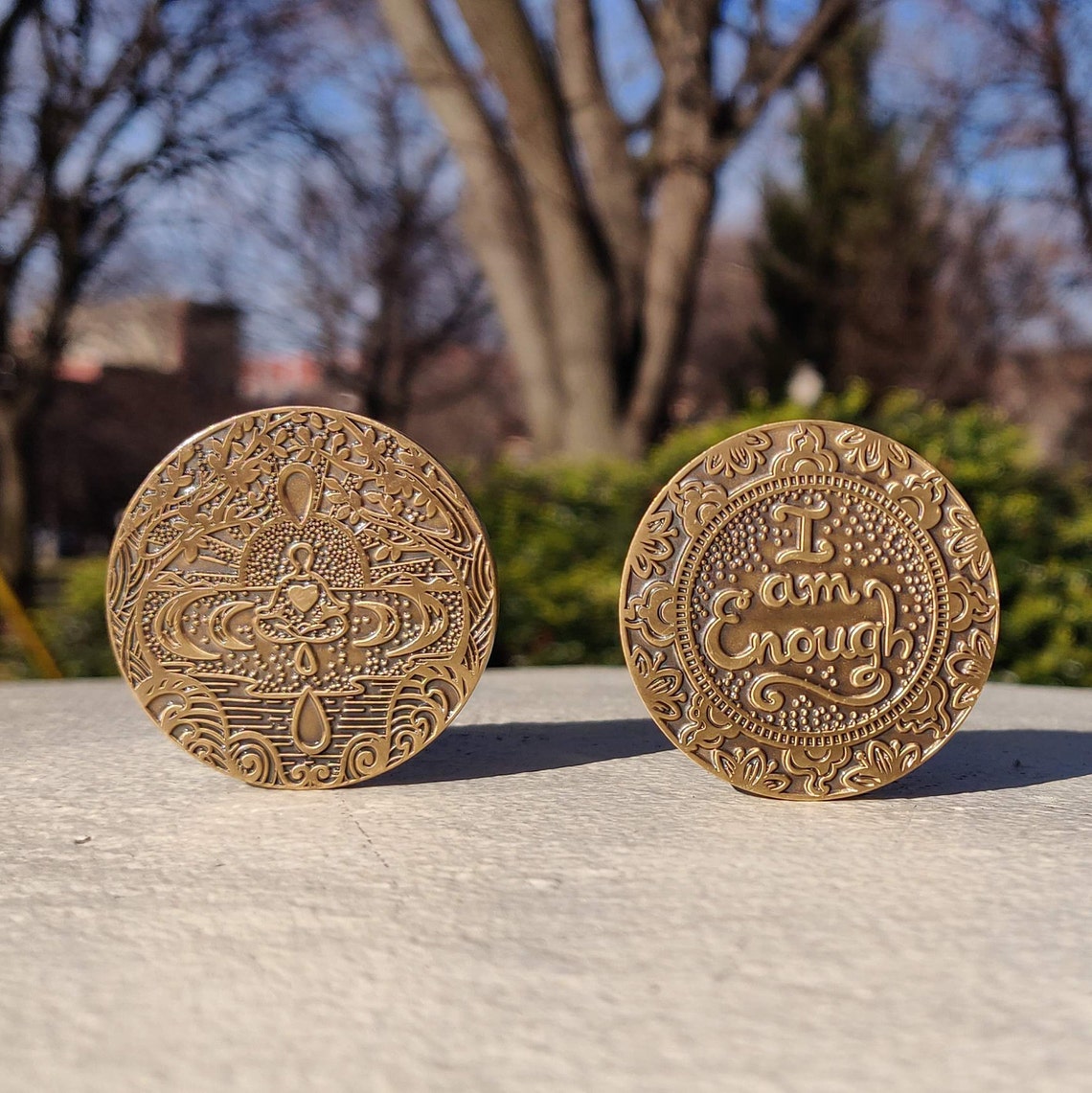 I AM ENOUGH - Self Care Zen Meditation Gift, New Age Mindfulness Gift ...