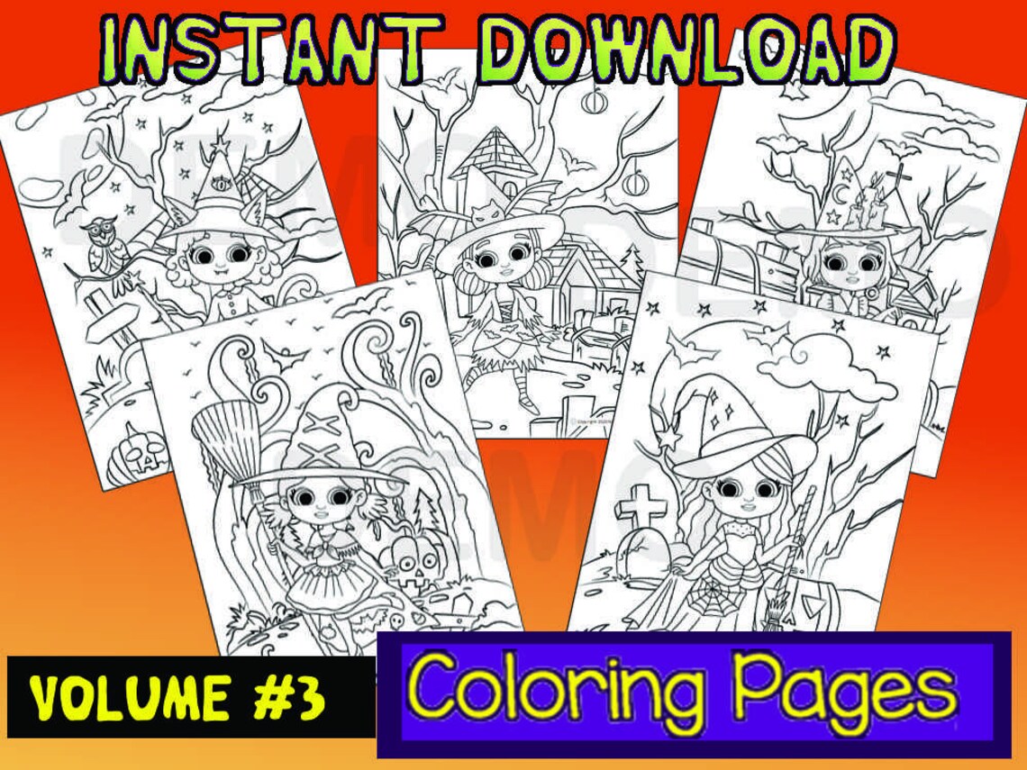 Printable Halloween Puzzle Activity Worksheets kids Set 3 Instant ...