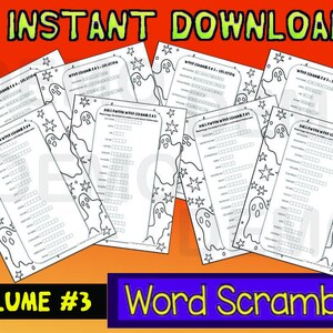 Printable Halloween Puzzle Activity Worksheets (kids Set 3) | Instant ...