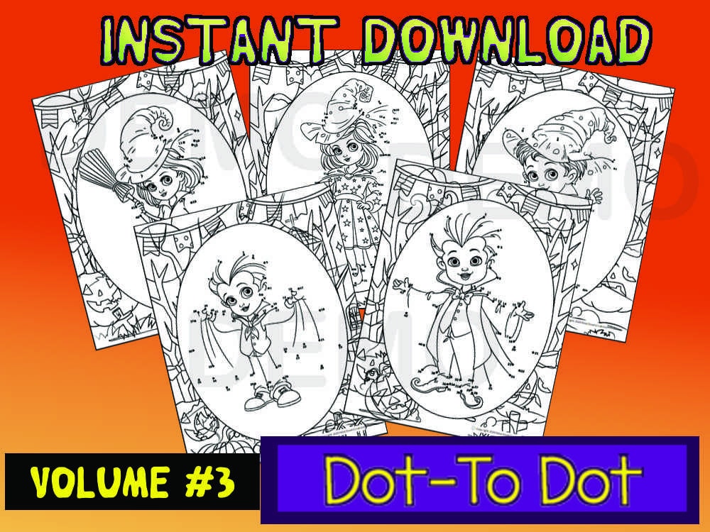 Printable Halloween Puzzle Activity Worksheets (kids Set 3) | Instant ...