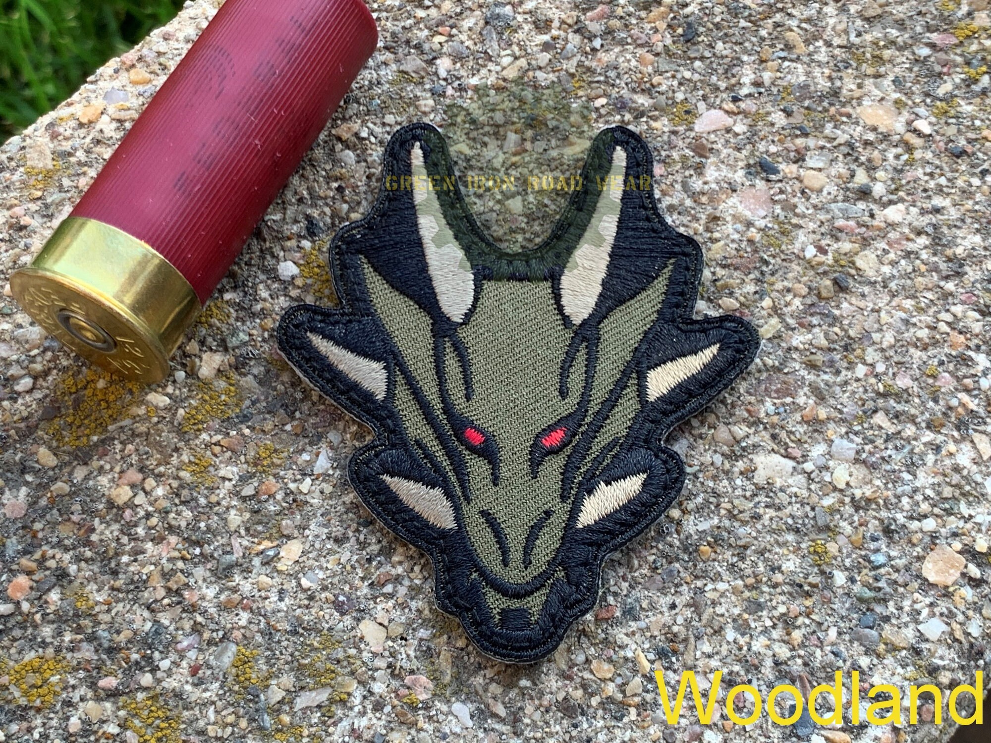 Dragon Head Embroidered Morale Patch With Hook Fastener on - Etsy UK