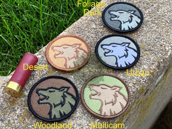 Wolf Head Embroidered Morale Patch With Hook Fastener - Etsy