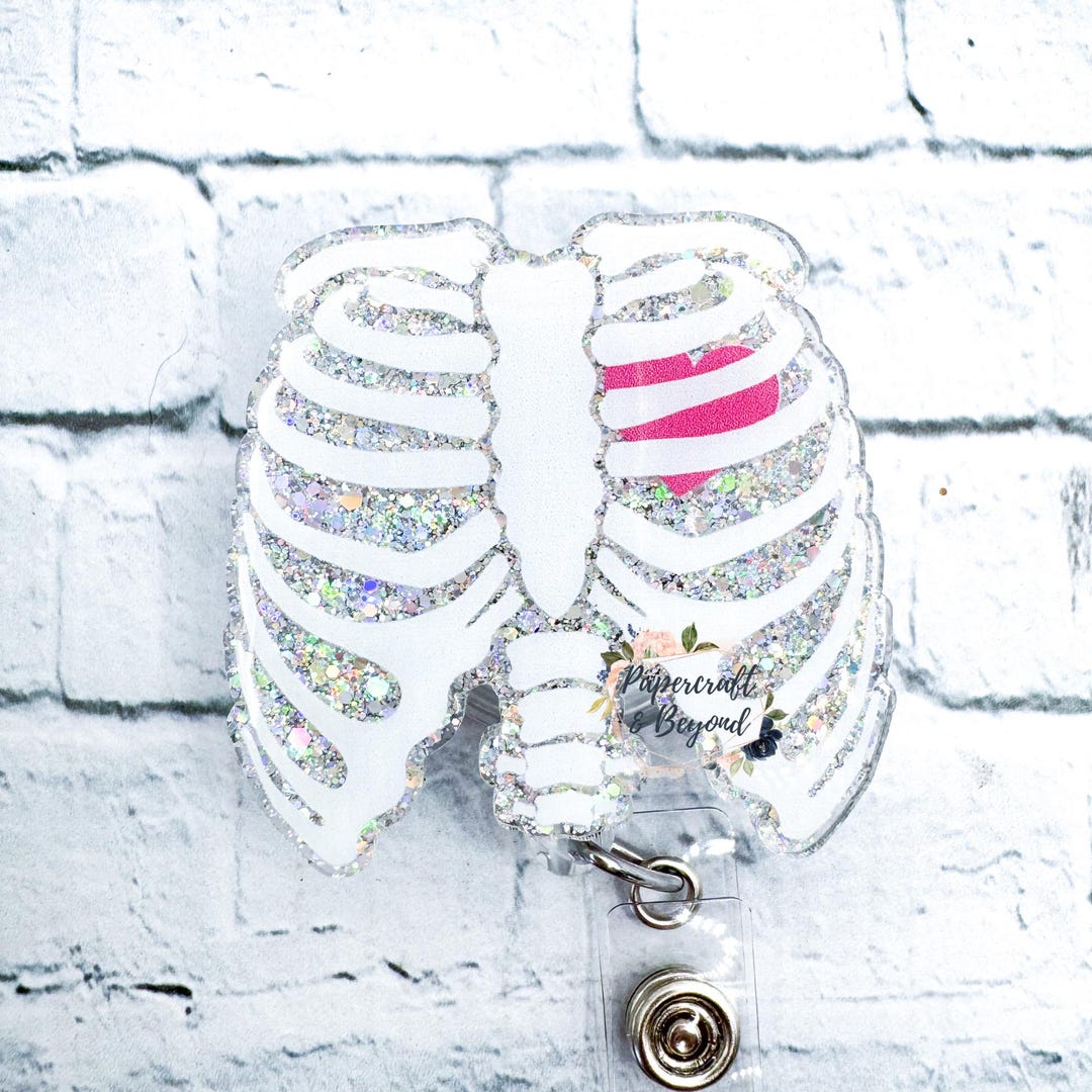 Xray Rib Cage Badge Reel: Radiology Medical ID Tag - Etsy
