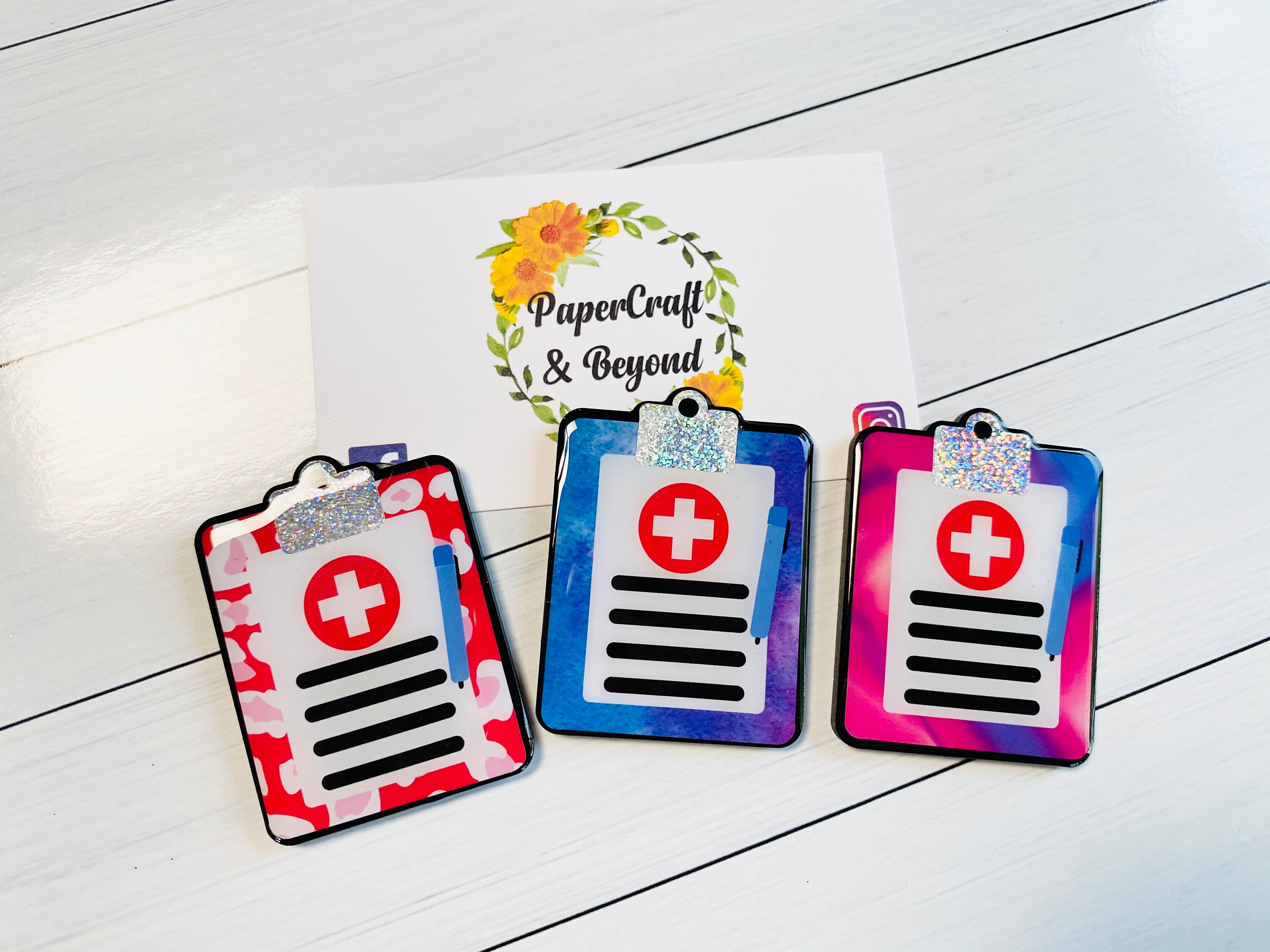 Clipboard Badge reel unit secretary badge reel teacher badge | Etsy