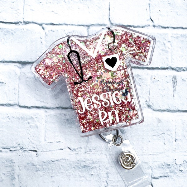 Badge Clip Scrub - Etsy