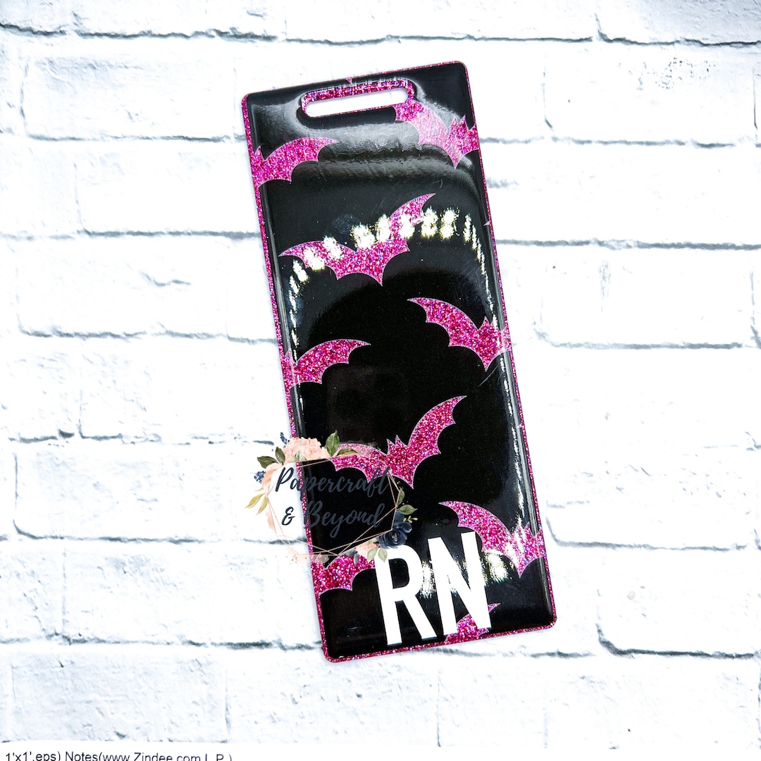 You Choose the Title Custom Bat Badge Buddies, Purple Badge Buddies ...