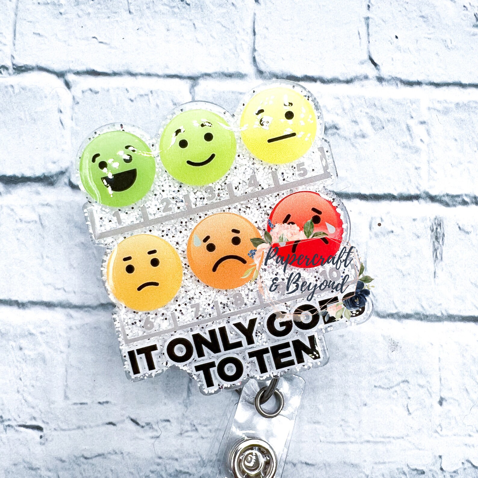 It Only Goes to 10 Badge Reel, Funny Nurse Badge Reel, Er Nurse Badge ...