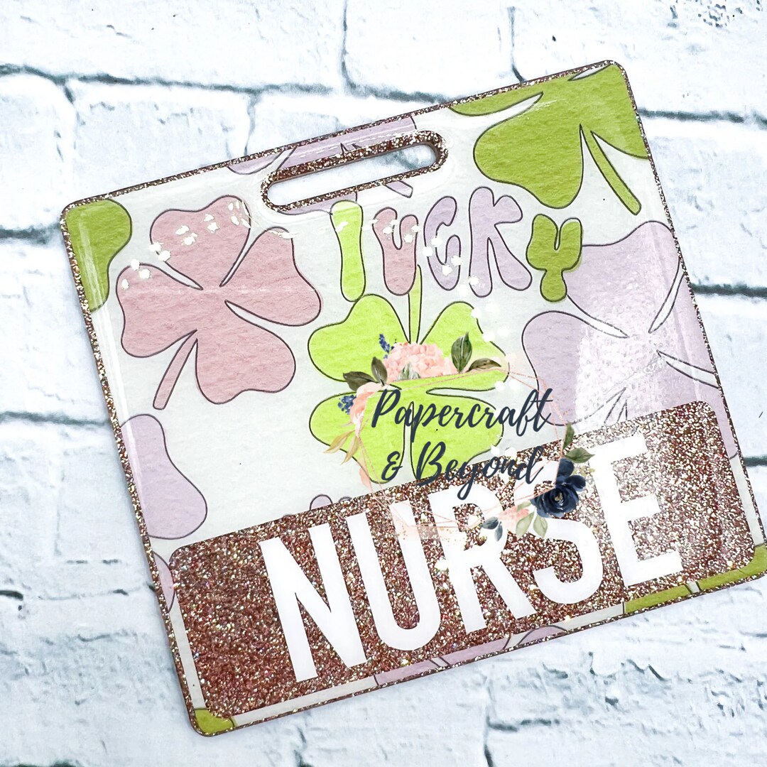 St Patricks Day Lucky Four Leaf Clover Badge Buddy, Badge Buddy, Green ...