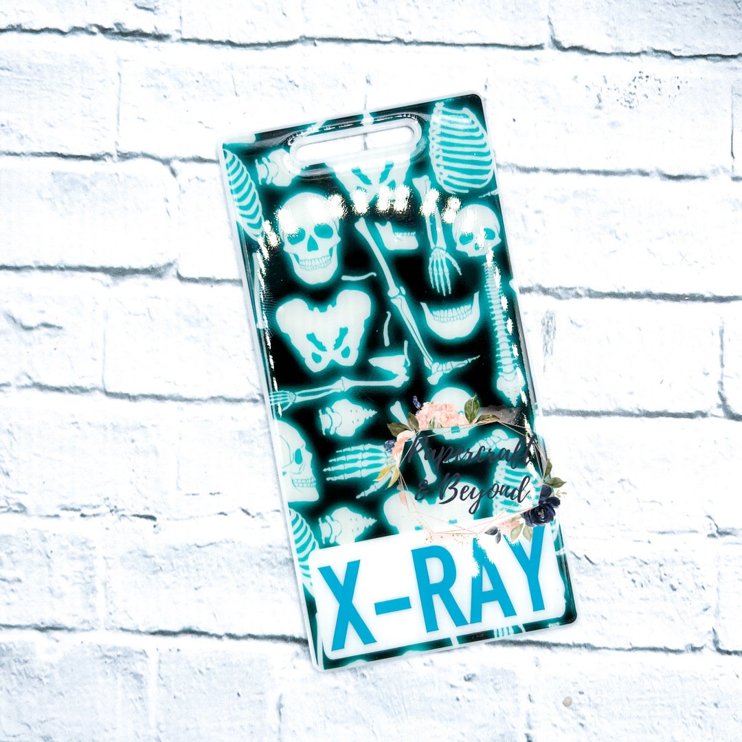 X-ray Skeletons Badge Buddy, Radiology Badge Buddy, Mri Tech Ct Tech ...