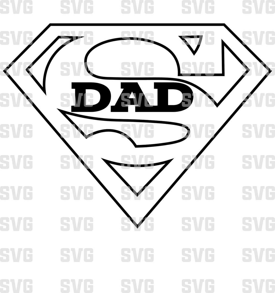 Father's Day Super Dad SVG for Cricut/silhouette - Etsy