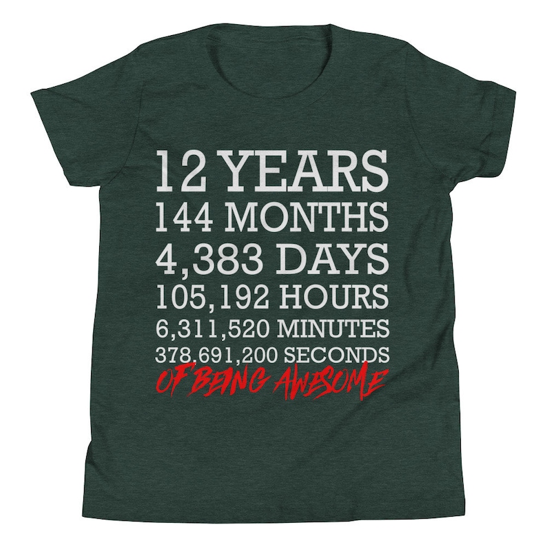 12th Birthday Shirt 12 Year Old Birthday Shirt Birthday Boy | Etsy