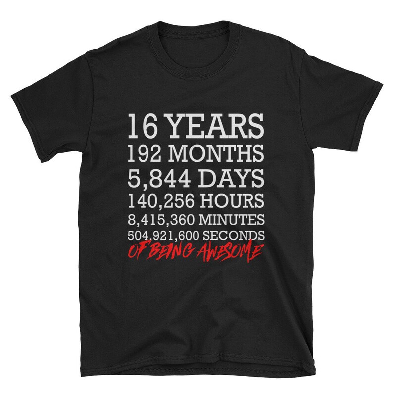 16th Birthday Shirt 16 Year Old Birthday Shirt Birthday Boy | Etsy
