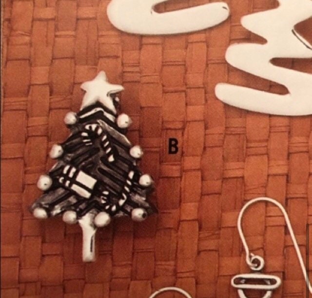 RARE Vintage Silpada Oxidized Sterling Silver 3-D Detailed Christmas ...
