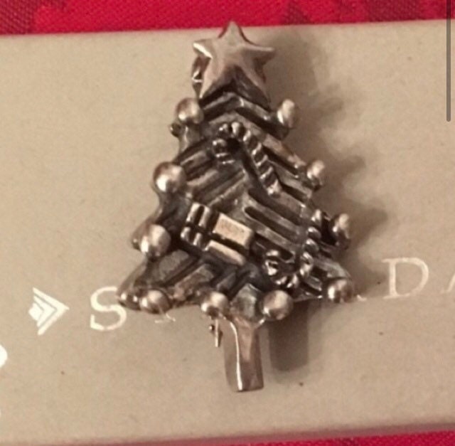 RARE Vintage Silpada Oxidized Sterling Silver 3-D Detailed Christmas ...