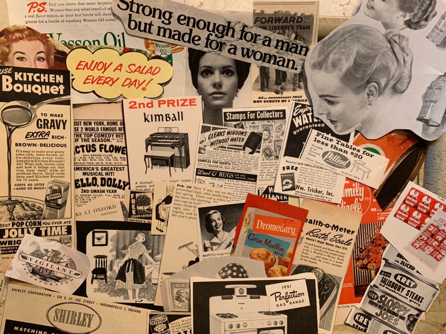 Assorted Vintage Magazine Ads Bundle - 1950s to 1970s Mixed ...