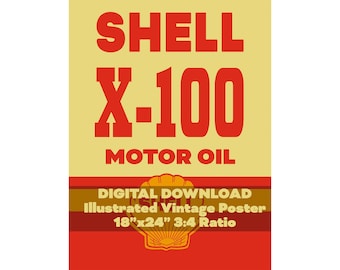Shell Oil | Etsy