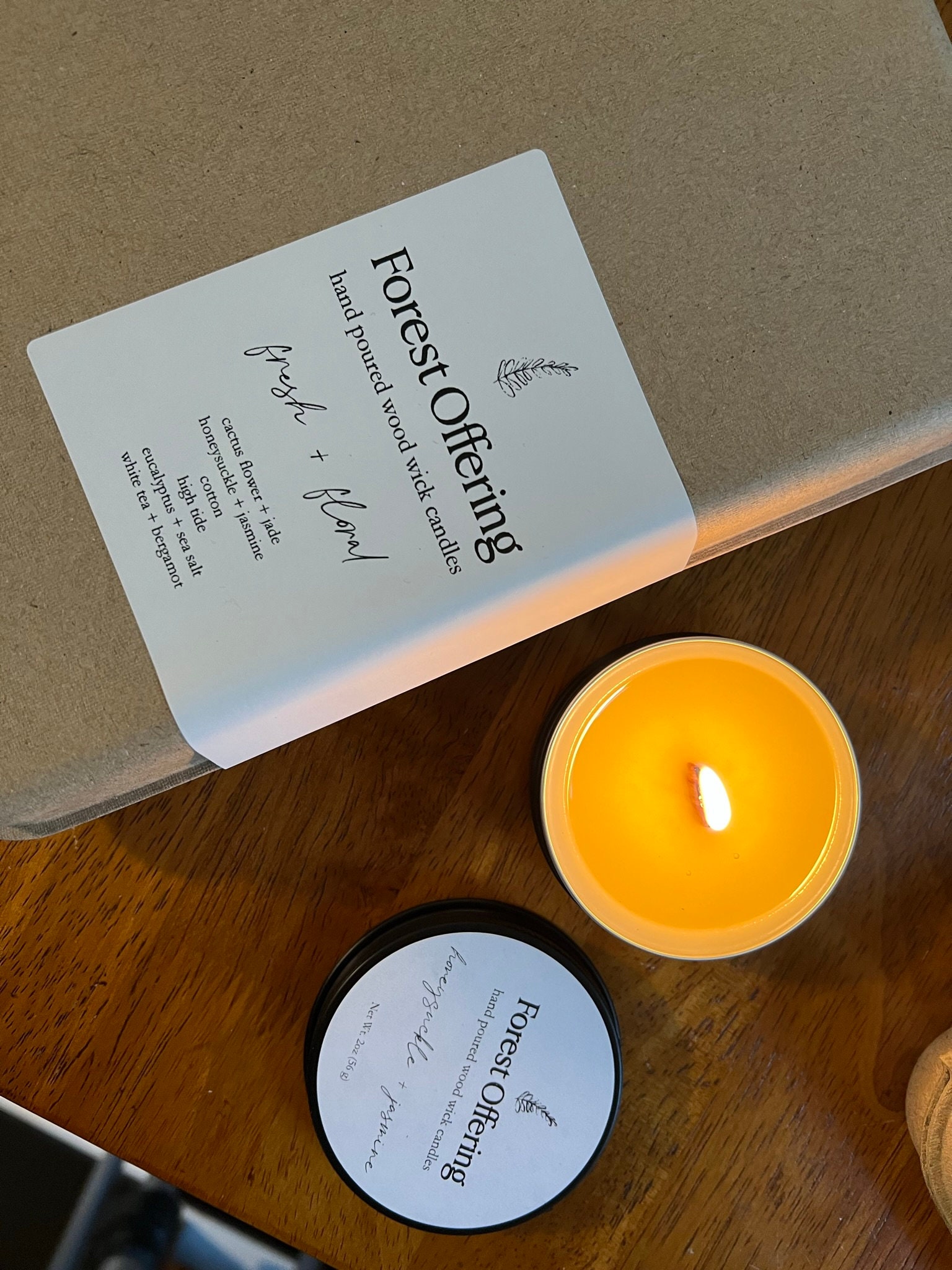 Wooden Wick Candles — Forest Offering