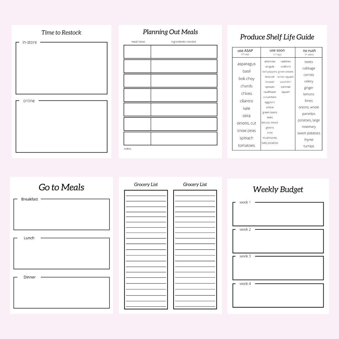Meal Planner Pro Set, Digital Download, Printable - Etsy