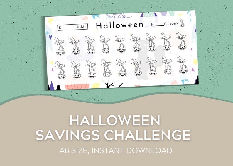A6 Cash Envelopes Savings Tracker Halloween Savings - Etsy