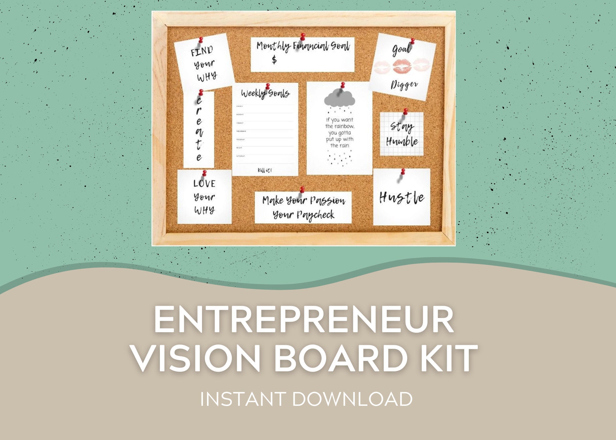 Entrepreneur Vision Board Kit Printables - Etsy Canada
