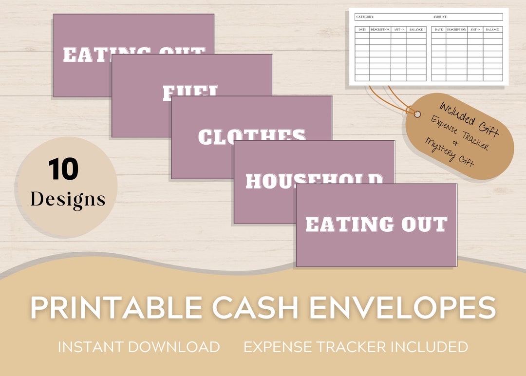 Printable Cash Envelopes A6 | Cash Budgeting | Set of 9 Instant ...